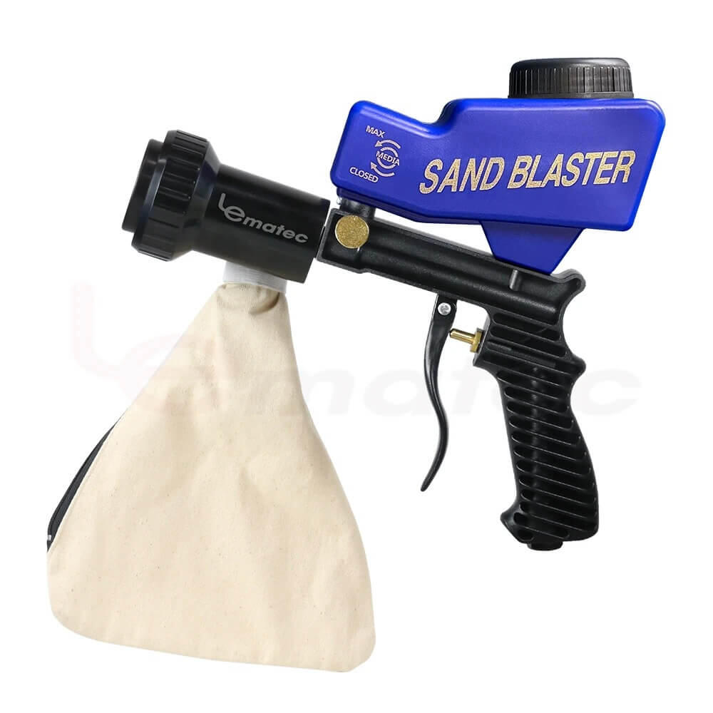 Air Sandblaster Gun Kit Sand Blasting With surface nozzle Dustless Gun