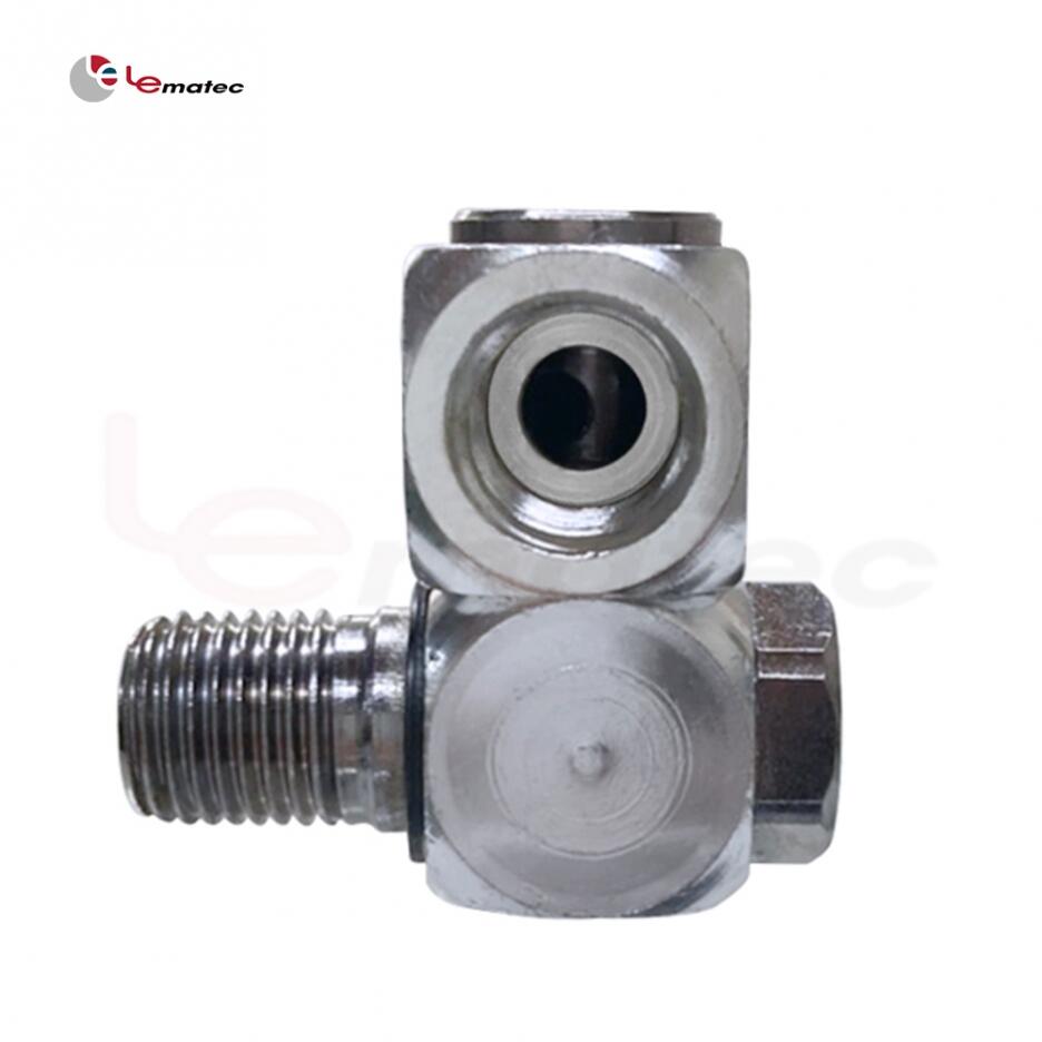 LEMATEC Pneumatic 1/4 Inch Swivel Fitting 360 Degree Swivel Air Hose ...