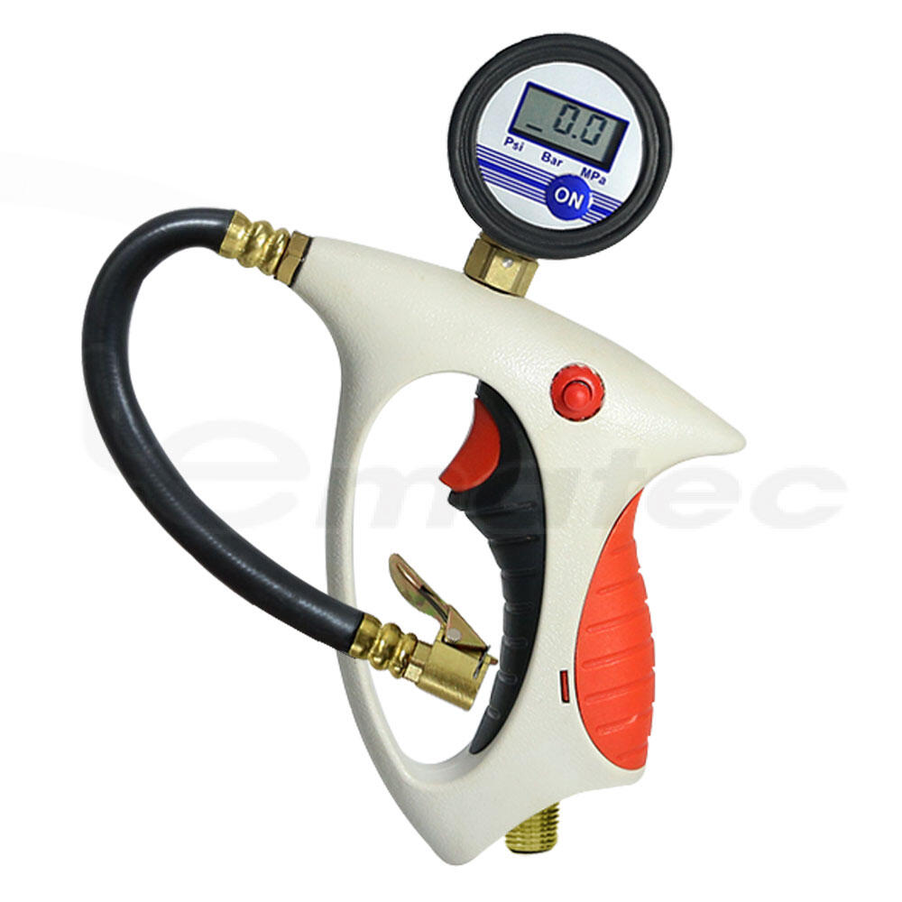 Tire Inflator Gun With Digital Pressure Gauge