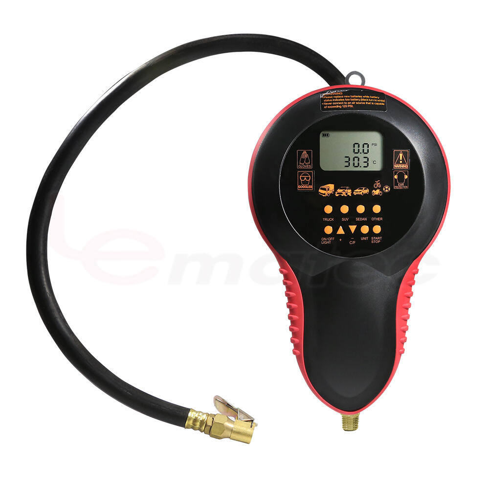 Automatic Tire Inflator With Digital Pressure Gauge