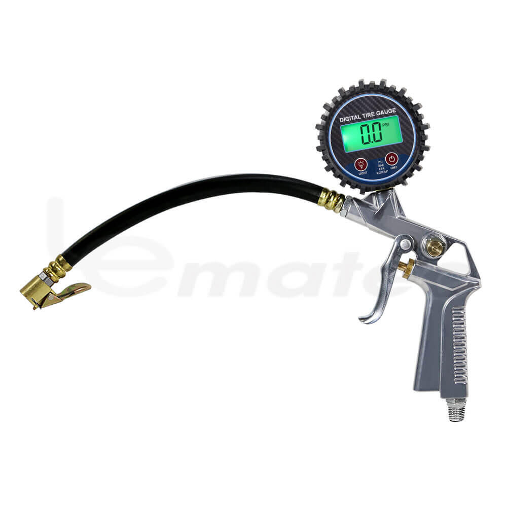 Digital Tire Inflator Gun with Gauge - Lematec